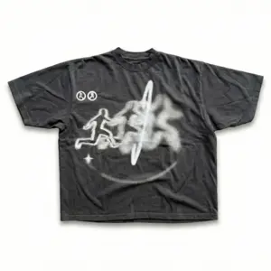 WORKS OF MADNESS Warp Drop Tee - Grey
