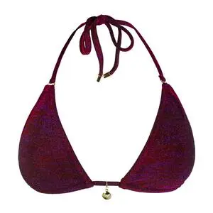 ENEZ SWIM Mira Top Black Cherry Glitter - Red