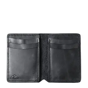 ROARCRAFT Vertical Bifold Leather Wallet Laodikya Coal - Grey