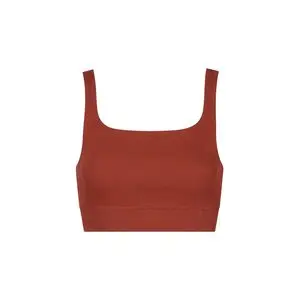 THE KOOZY Lidia Bralette In Red Soil - Brown