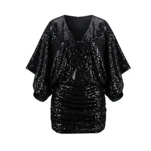 GLAM ON YOU Flora Dress - Black