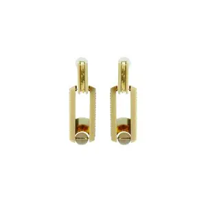 GISSA BICALHO Neutrals Earring Hoop Orbit - Beige