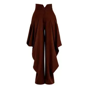 JULIA ALLERT High-waist Barrel Trousers - Brown