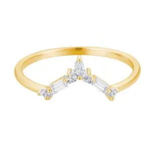 AZURA JEWELRY NEW YORK Monte Arc Ring Yellow Vermeil - Gold
