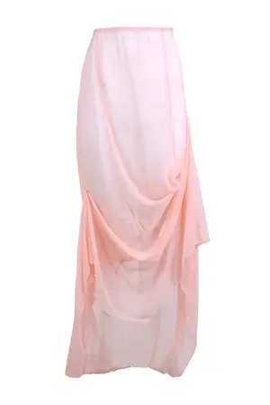 Natalia Petruch Sonia Silk Chiffon Draped Maxi Skirt