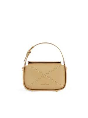ORANGE CUBE Classic Mosaic Box Bag Beige - Brown