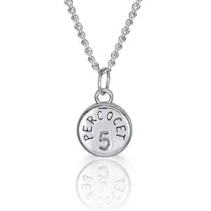CARTOGRAPHY Goodshit Percocet Necklace In Sterling - Silver