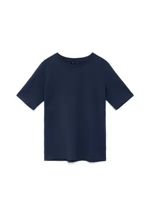 WEARTWO LONDON Iris Perfect T-shirt, Navy