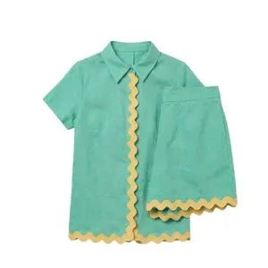 ASHITA FERNANDES Dariya Top Soft, Breezy, & Beautiful - Green