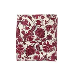 CLUB CARLOTTA TABLEWARE Tony Tablecloth Flowers - Red
