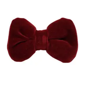 DAVID WEJ Velvet Pretied Bow Tie - Red