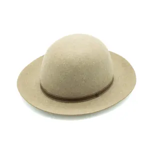 DORIA 1905 Neutrals Melange Lapin Felt Rolling Hat - Beige