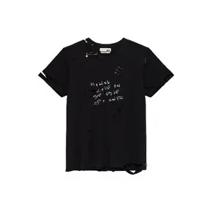 COME ON April Skies Organic Cotton Distressed T-shirt