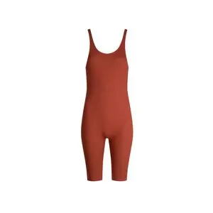 THE KOOZY Maternity Elba Sleeveless One-piece In Red Soil - Brown