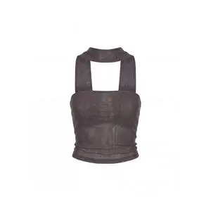 KHELA THE LABEL Say Less Mesh Top - Grey