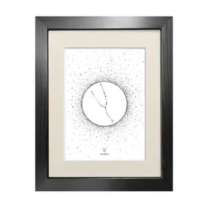 EMILY CARTER Taurus Star Sign' Fine Art Print A3 - Black