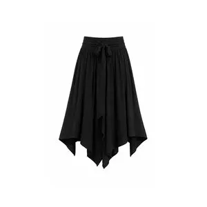 LUMINA ELIGMA Bohemian Midi Skirt - Black