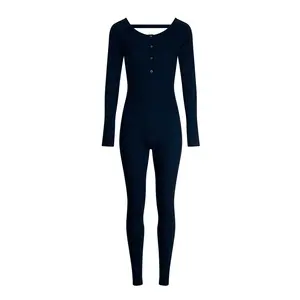 THE KOOZY Palma Long Sleeve One-piece In Ocean - Blue