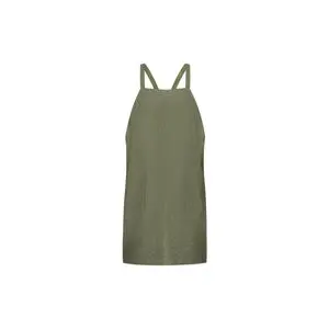 KNOWN SUPPLY Overall Cotton Dress Macy Army - Green