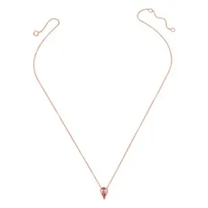 HEATHER HAWKINS Rose Gold Tourmaline Pendant Necklace - Pink