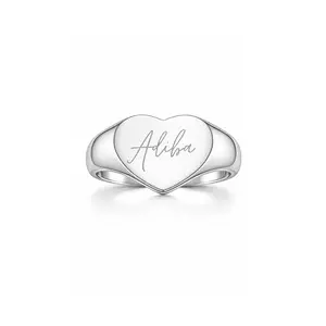 ADIBA Signature Heart Ring - Silver