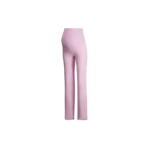 THE KOOZY Ivory Maternity Leggings In Pima Cotton In Morning Rose - Pink