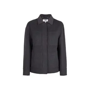 GUARDS LONDON Joanna Wool Cashmere Short Jacket Pewter - Grey