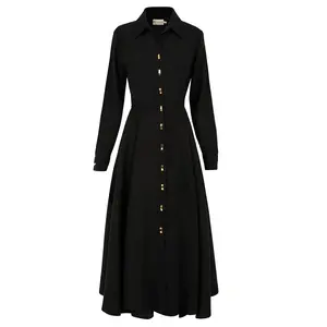 ALINA CERNATESCU Grotto Sustainable Viscose Midi Dress With Pockets