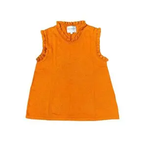 LINDSAY NICHOLAS NEW YORK Frill Crewneck Shell