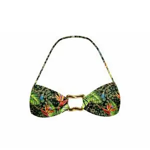 CHAUDE SWIMWEAR Kaya Halter Bikini Top Jungle - Green