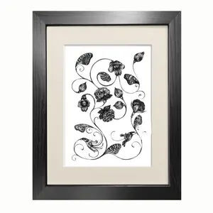 EMILY CARTER Magellanicadoptera' Fine Art Print A5 - Black