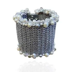 PINAR OZEVLAT Cluster Cuff - Silver