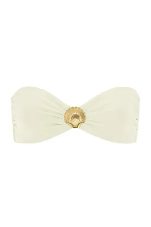 ADRIANA PAPPAS DESIGNS Capri Top Oatmilk - White