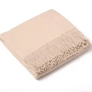 BEL CASHMERE Neutrals Big Cashmere Blanket - Beige