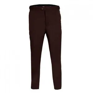 DAVID WEJ Aldo Plain Dress Trousers With Side Adjusters - Brown