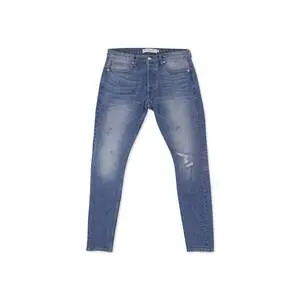 BRADFORD ROW Neptune Distressed Slim Fit Tapered Jean