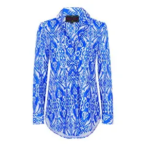 BEATRICE VON TRESCKOW Ikat Print Santorini Shirt - Blue