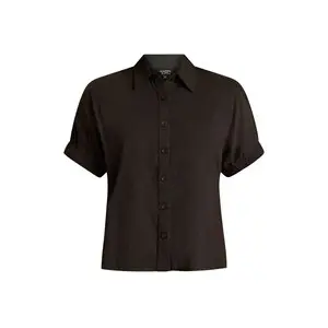 KNOWN SUPPLY Short Sleeve Button Up Tee Alora