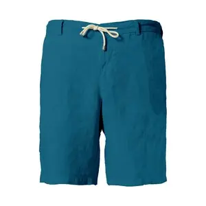Jacques Zolty Valmont Linen Bermudas Royal