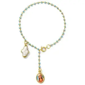 ALEXIE OF ATHENS Madonna Di Mare Bead Bracelet - Blue