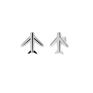 SPERO LONDON Airplane Sterling Stud Earring - Silver