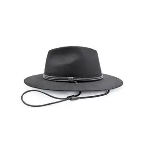 DORIA 1905 Wool Felt Drop Hat With Lanyard - Black
