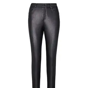 Commando Faux Leather Five Pocket Pants, Slg69 - Black