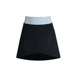 VESTIAIRE D'UN OISEAU LIBRE Contrast Skirt - Black