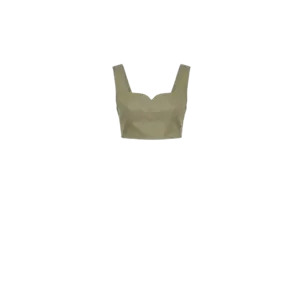 ASHITA FERNANDES Cropped &amp; Flattering Fit Top - Green
