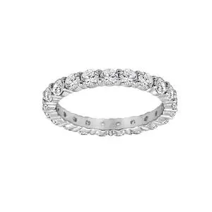 DIAMONBLISS Two And Half Carats Round Eternity Ring - White