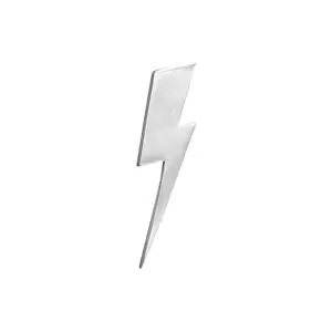 EDGE ONLY Flat Top Lightning Bolt Pin Sterling - Silver