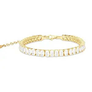 SHYMI Oval Prong-set Tennis Bracelet - Gold