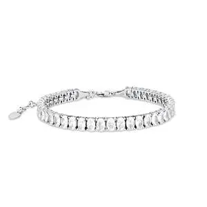 SHYMI Oval Prong-set Tennis Bracelet - Silver