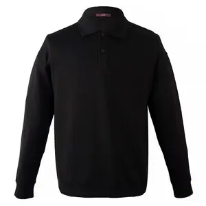 DAVID WEJ Alexander Polo Sweat Shirt - Black